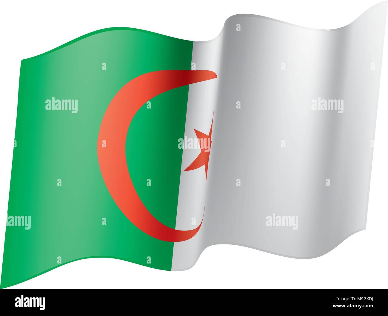 Algeria flag, vector illustration Stock Vector Image & Art - Alamy