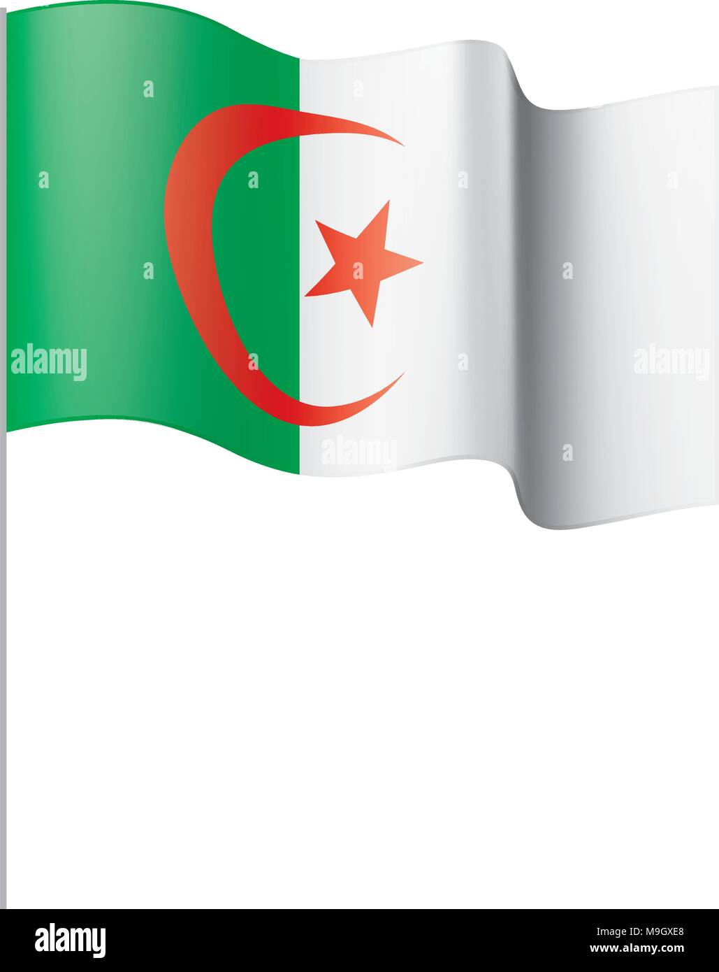 Algeria flag, vector illustration Stock Vector Image & Art - Alamy