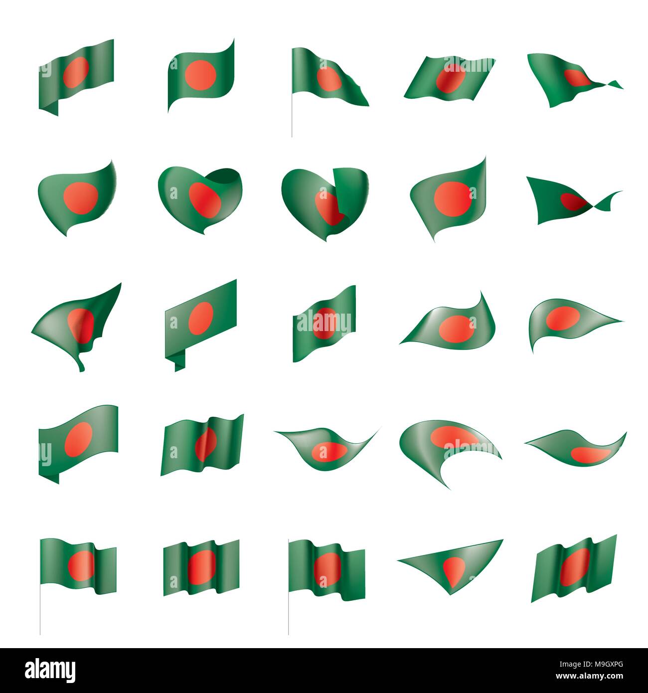 Bangladesh flag, vector illustration Stock Vector Image & Art - Alamy