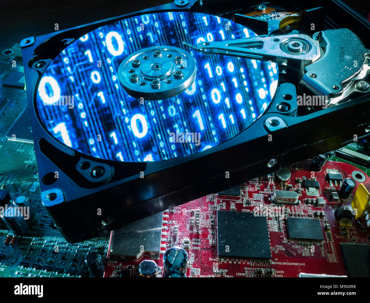 Hacker hard disk hi-res stock photography and images - Alamy