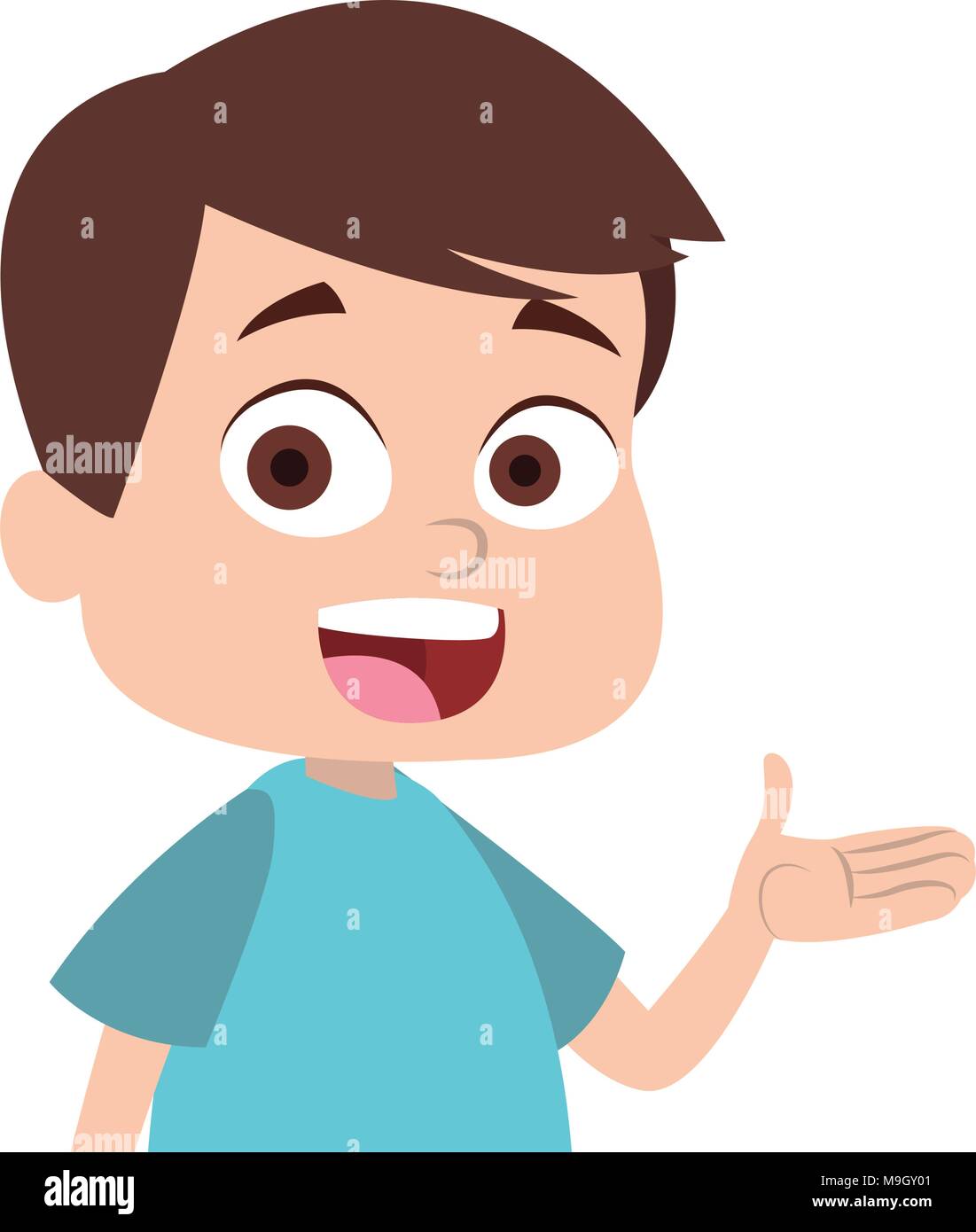 Cute boy cartoon vector illustration graphic design Stock Vector Image ...