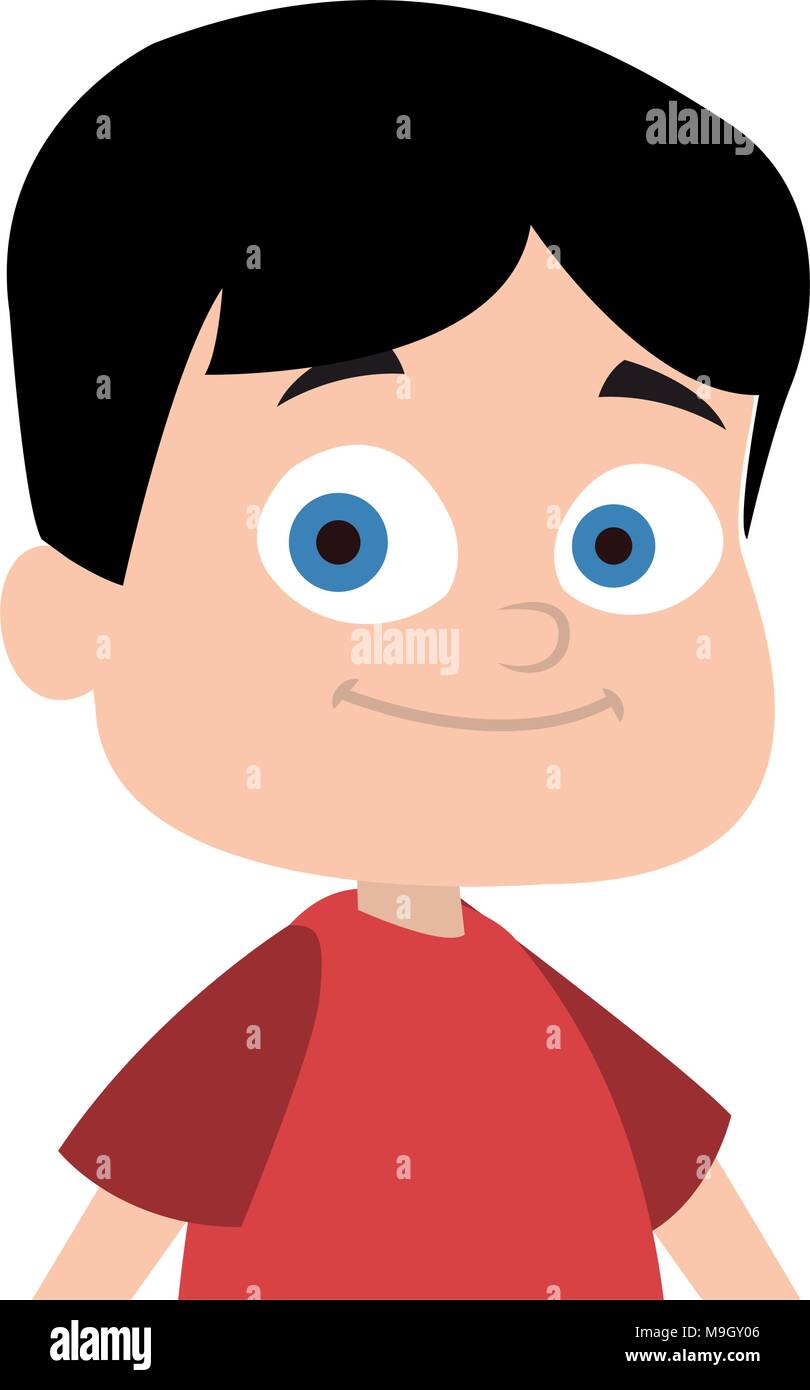 Cute boy cartoon vector illustration graphic design Stock Vector Image ...