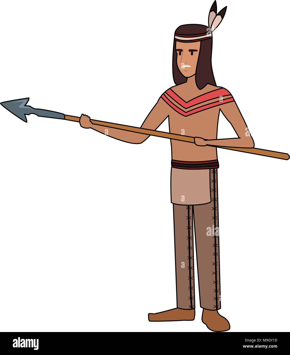 Native American Spear Clipart