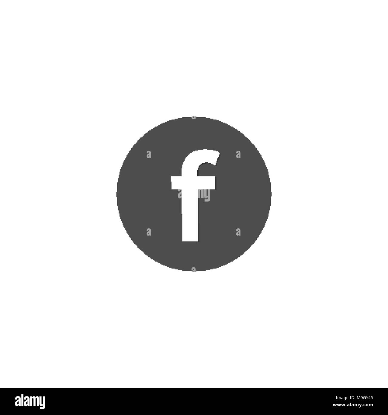 Modern F sign social network icon for design Stock Vector Image & Art ...