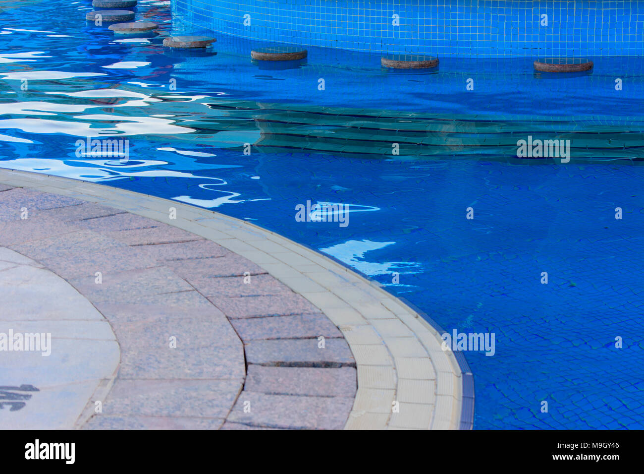 Sharm el-Sheikh, Egypt - March 14, 2018. Beautiful pool in Cyrene Grand ...