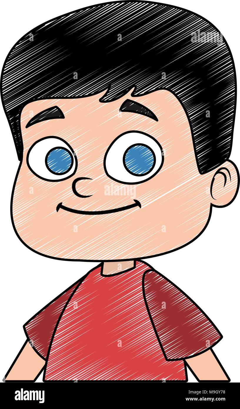 Cute boy cartoon vector illustration graphic design Stock Vector Image ...
