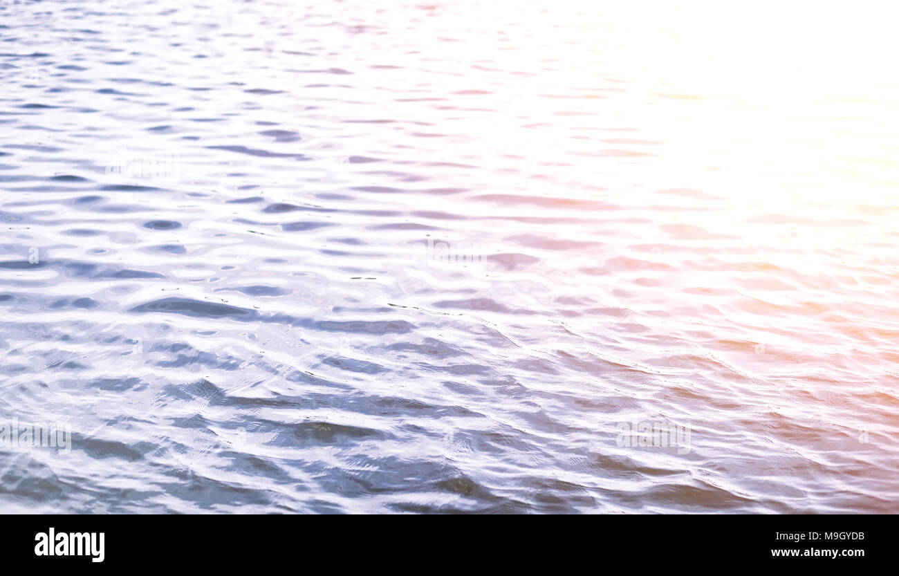 Landscape lake. Texture of water. The lake is at dawn. The mouth Stock ...