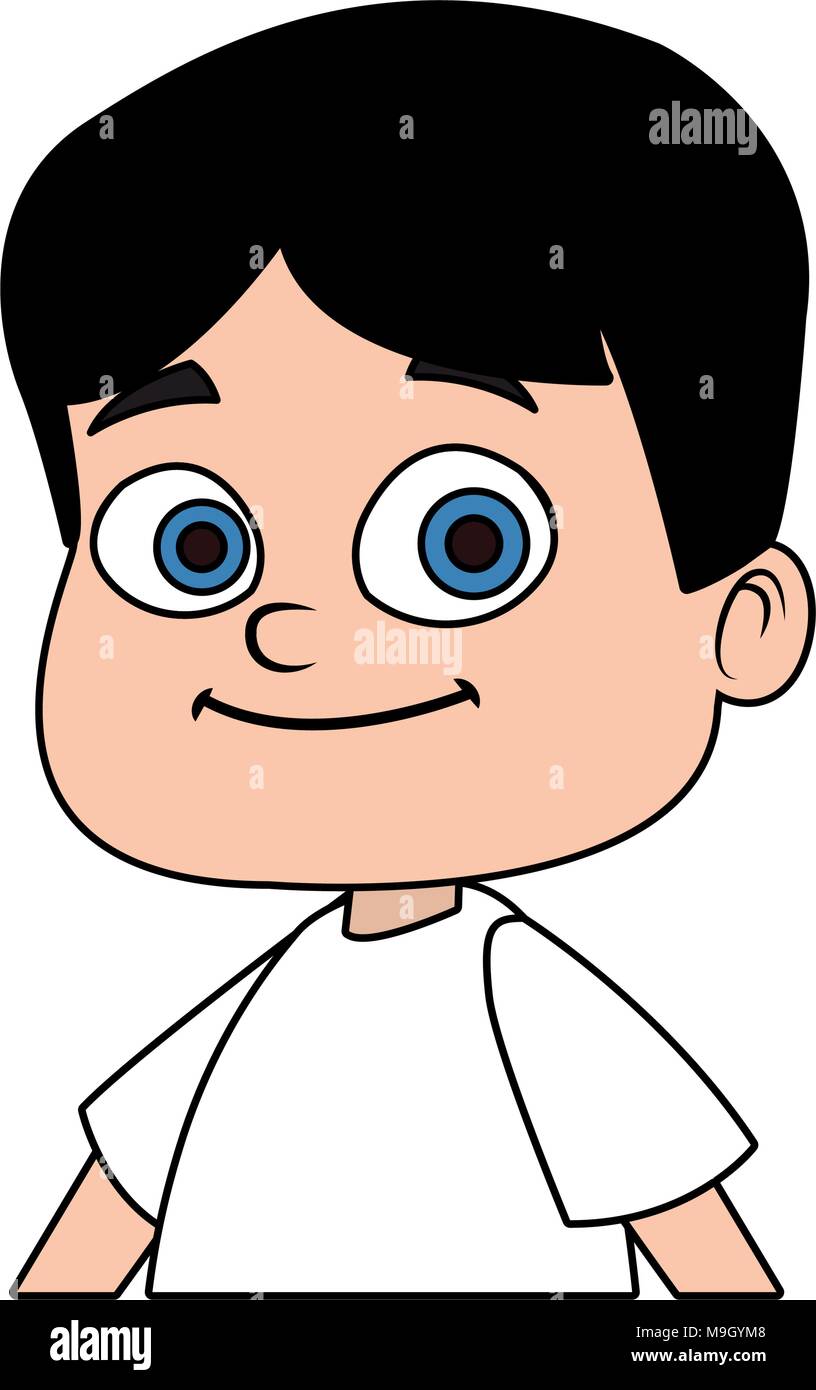 Cute boy cartoon vector illustration graphic design Stock Vector Image ...