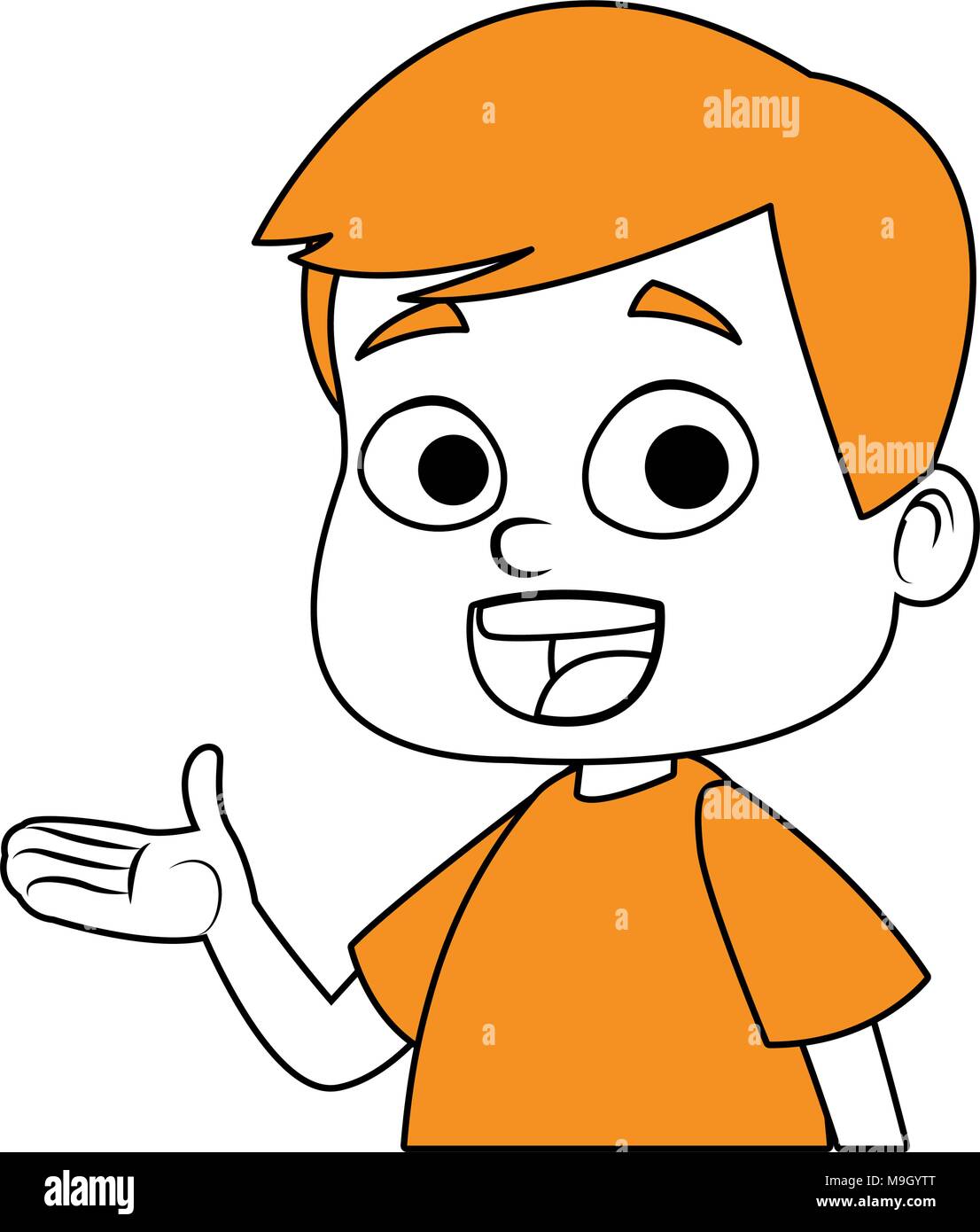 Cute boy cartoon vector illustration graphic design Stock Vector Image ...
