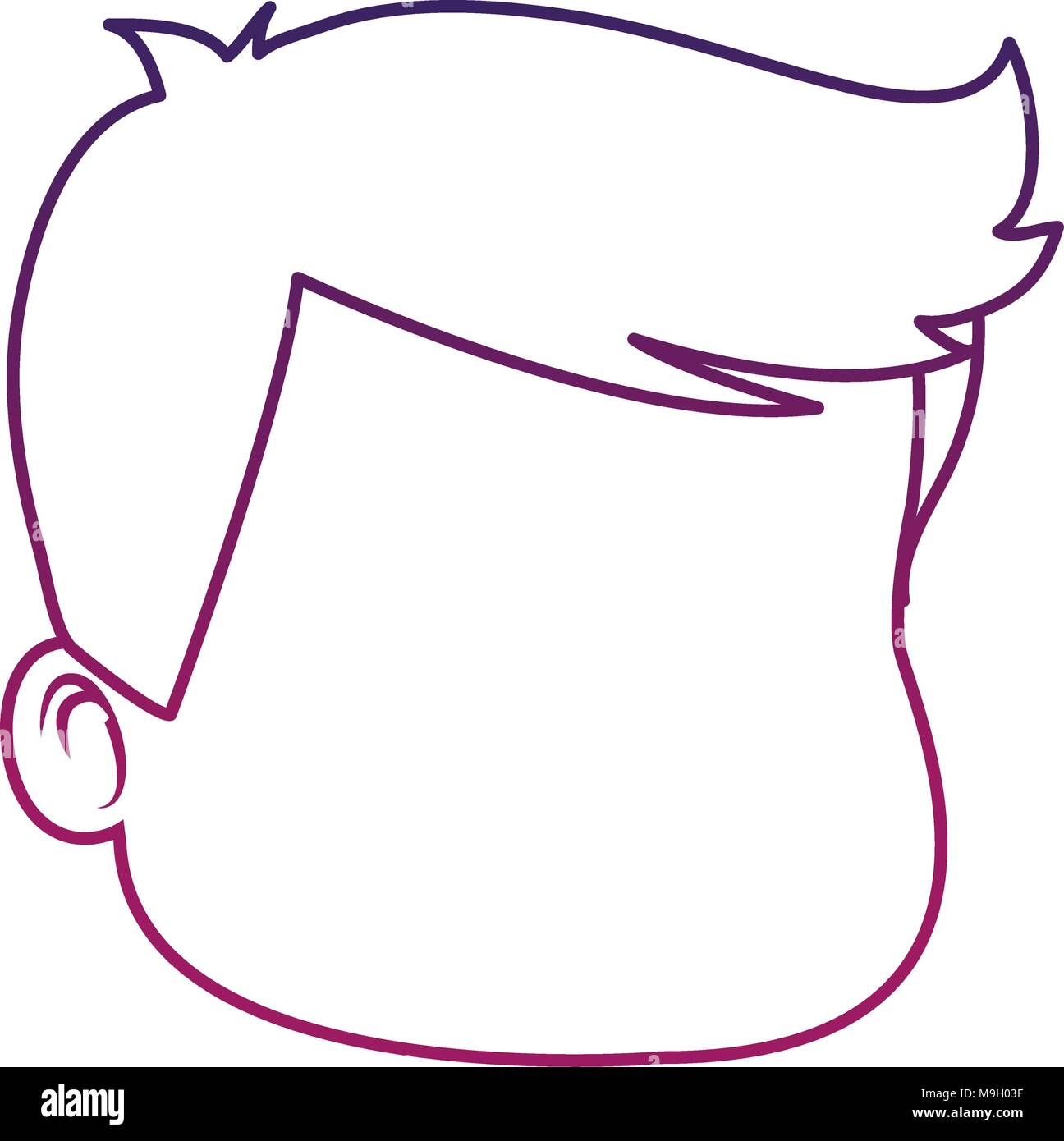 Cute boy faceless cartoon vector illustration graphic design Stock ...