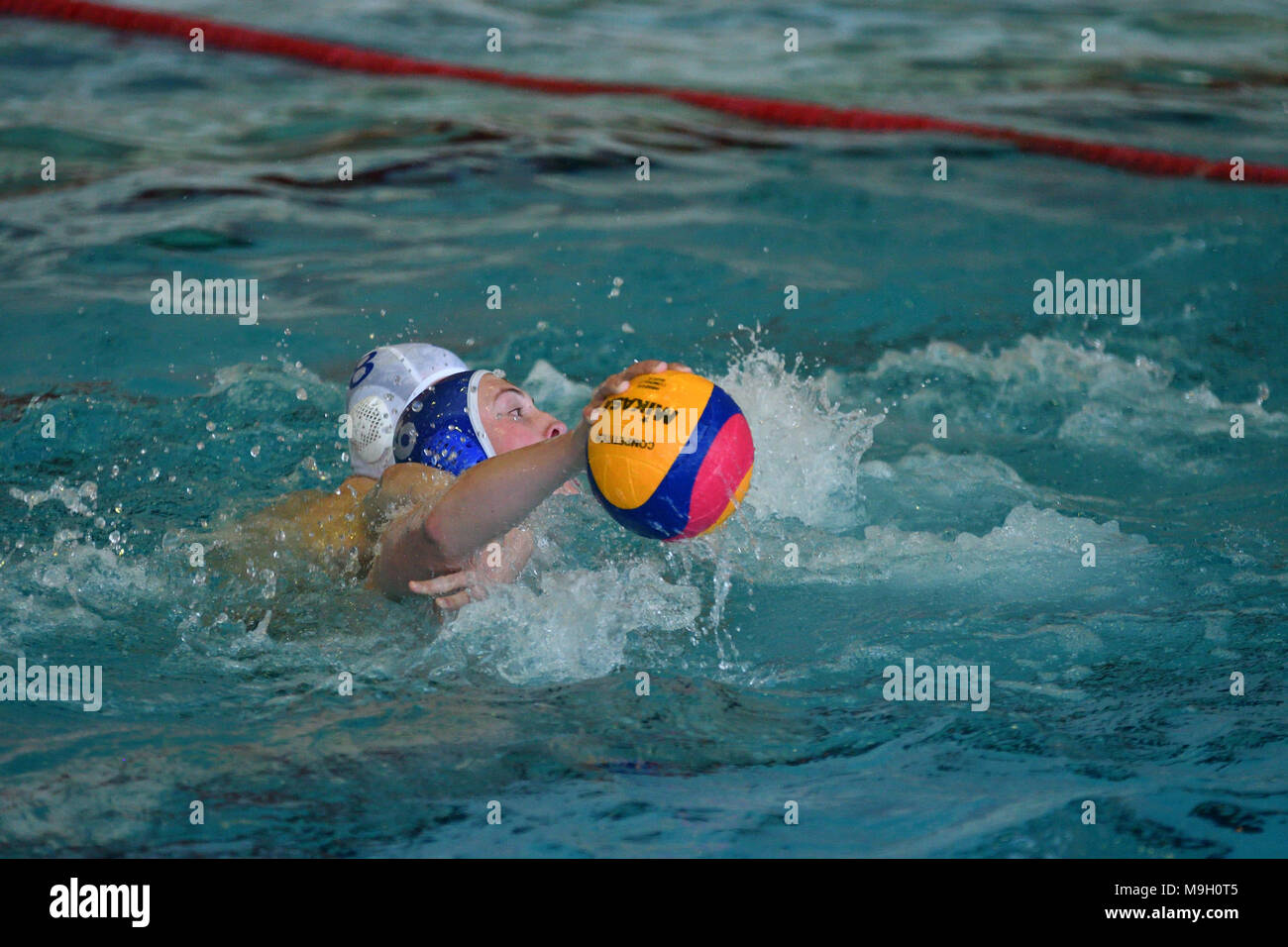 Orenburg, Russia-May 4, 2017 years: the boys play in water polo at the ...