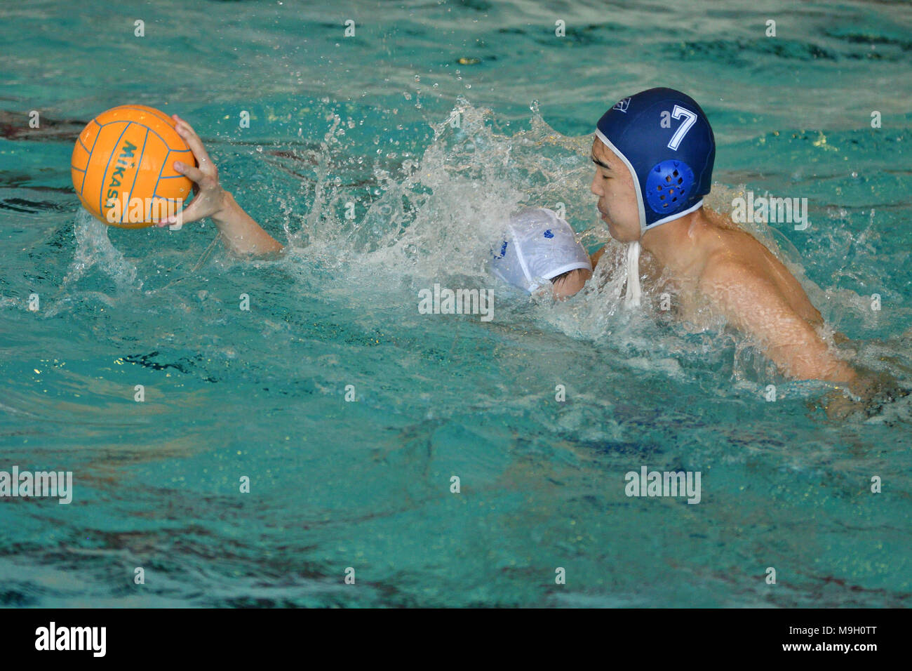 Orenburg, Russia-May 4, 2017 years: the boys play in water polo at the ...