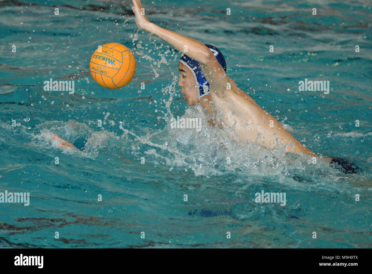 Orenburg, Russia-May 4, 2017 years: the boys play in water polo at the ...