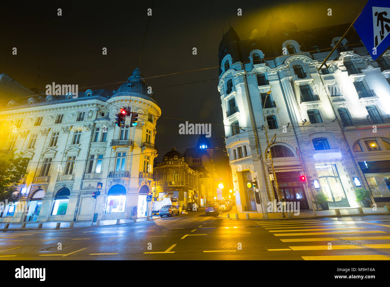 Streets and buildings in capital of Romania, Bucharest Stock Photo - Alamy