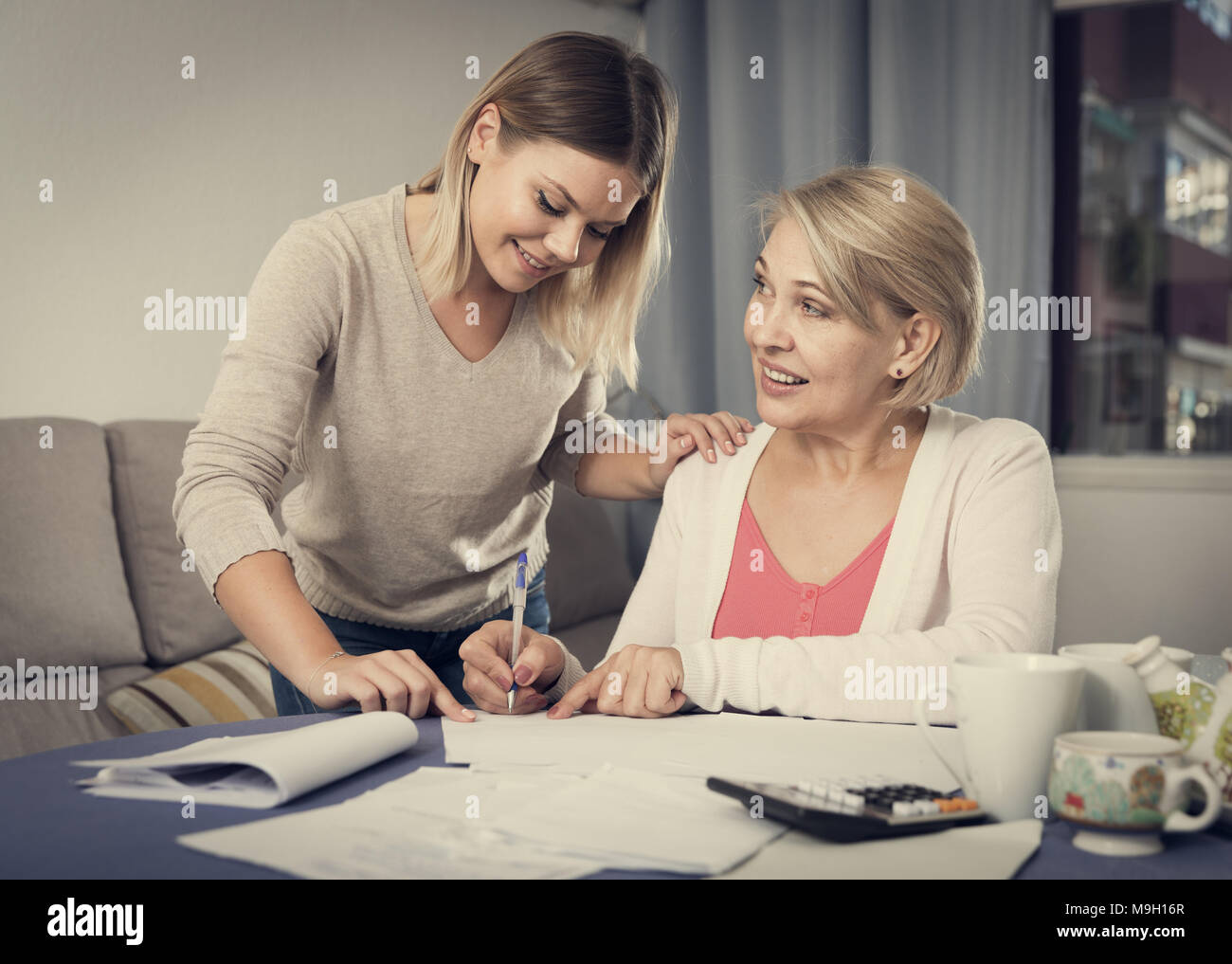 Maintaining home accounting. Daughter and her elderly mother are ...