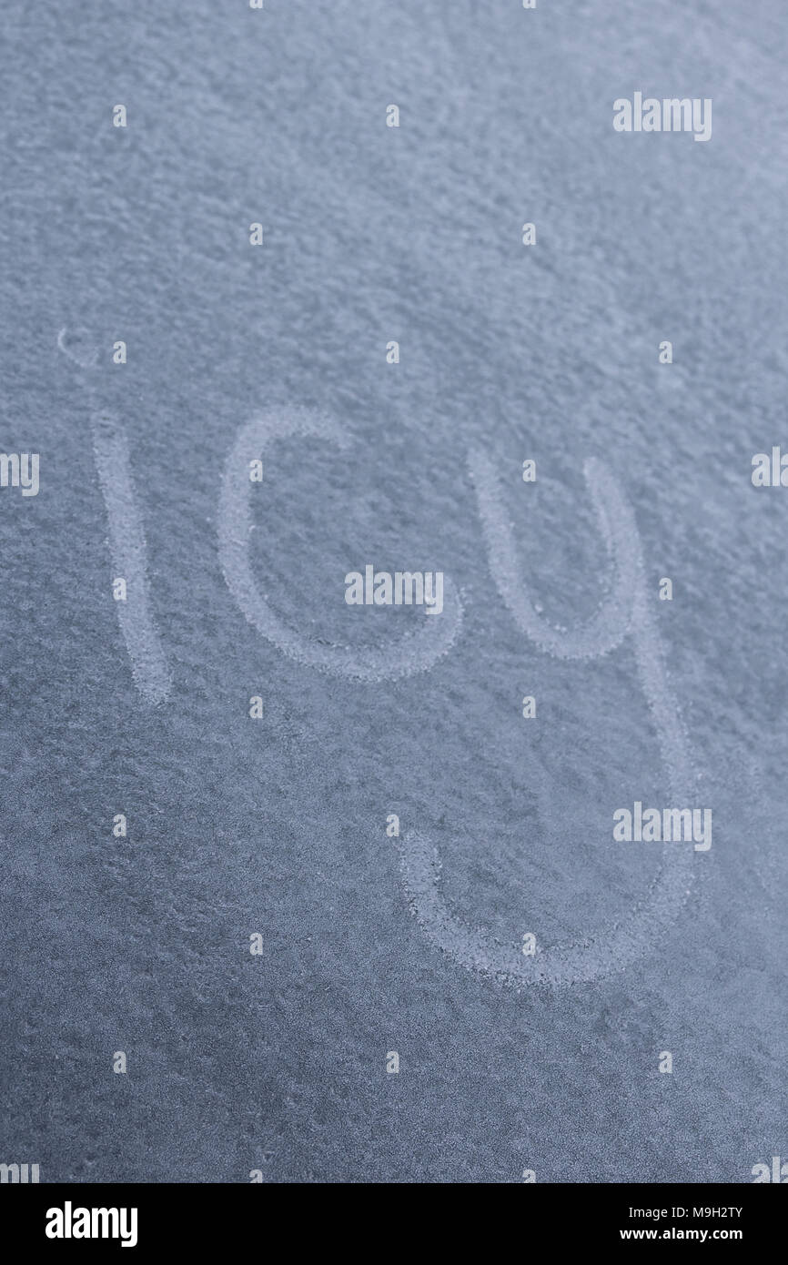 Iced windscreen hi-res stock photography and images - Alamy
