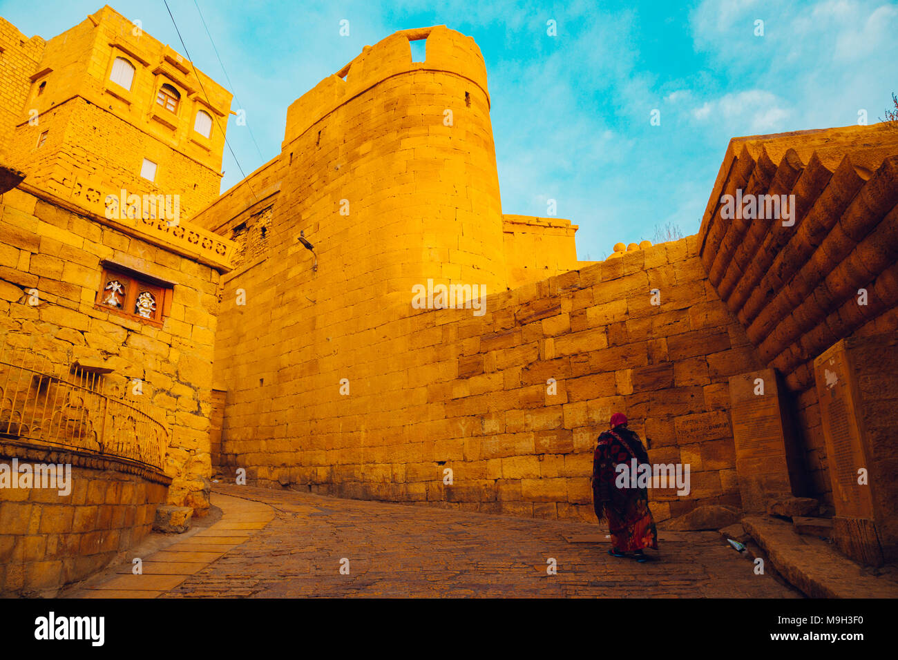 Jaisalmer Fort, historic architecture in India Stock Photo - Alamy