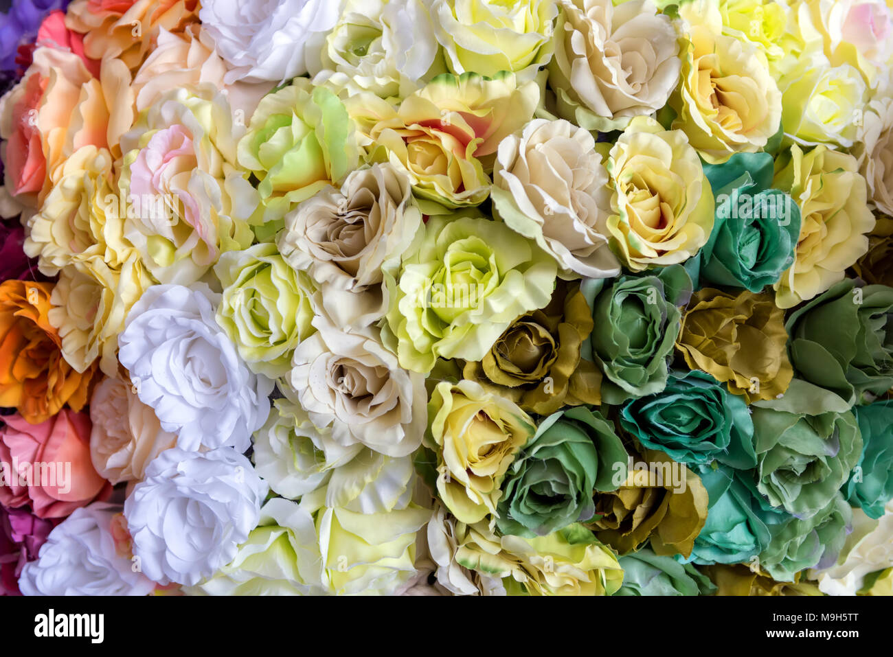 Colorful design pattern of flower texture and background Stock Photo ...
