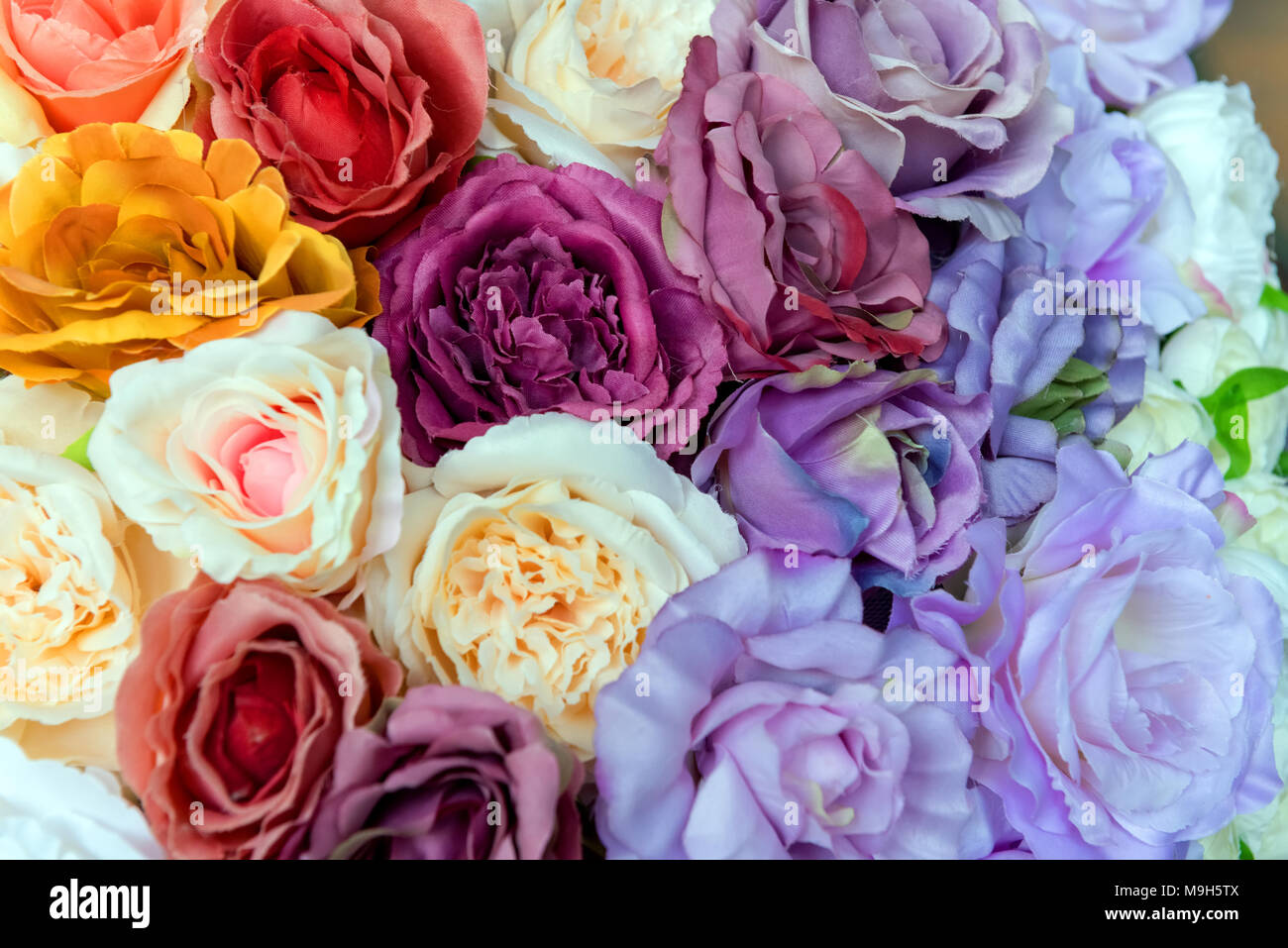 Colorful design pattern of flower texture and background Stock Photo ...