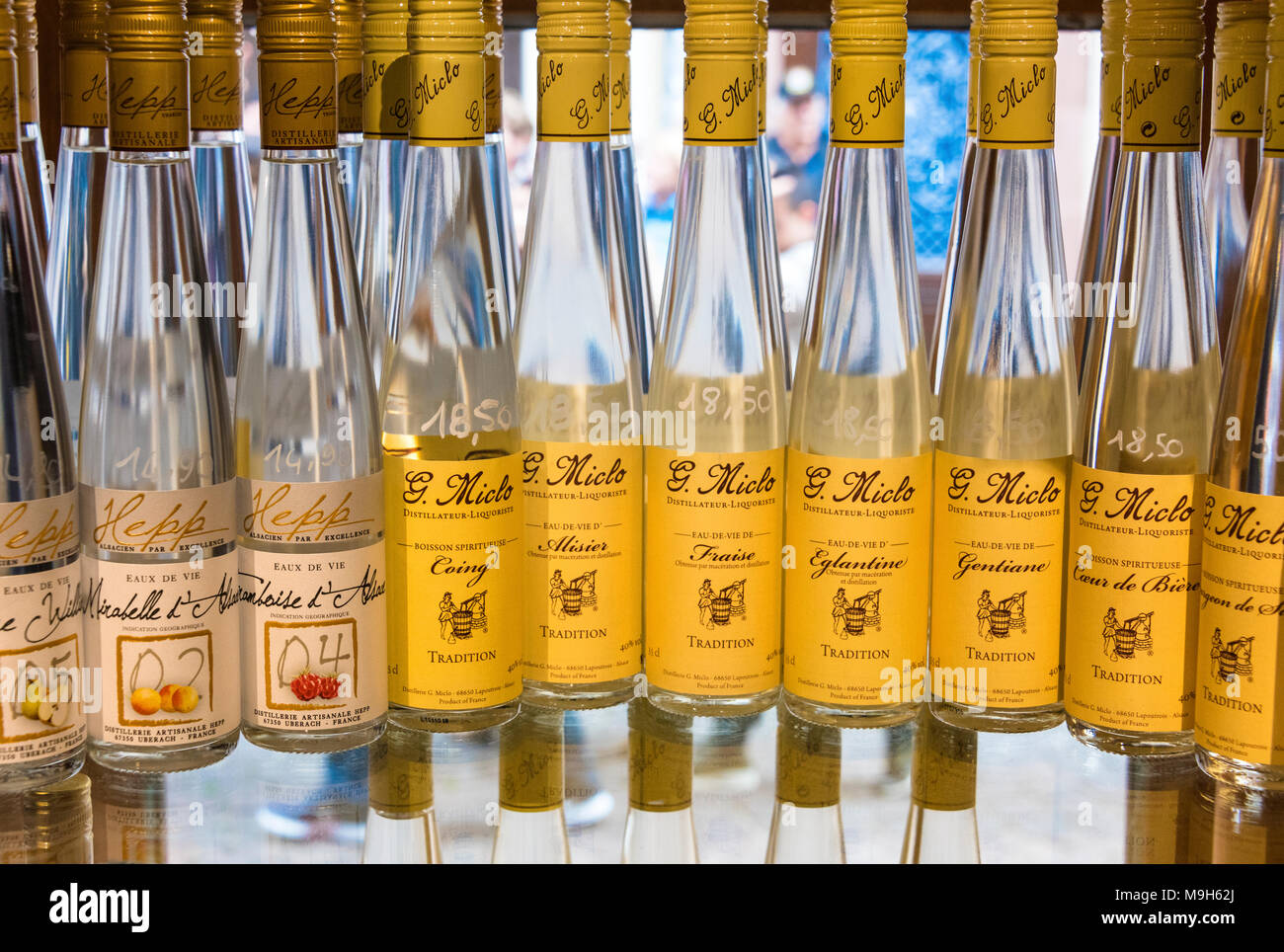 Alsace wine bottle hi-res stock photography and images - Alamy