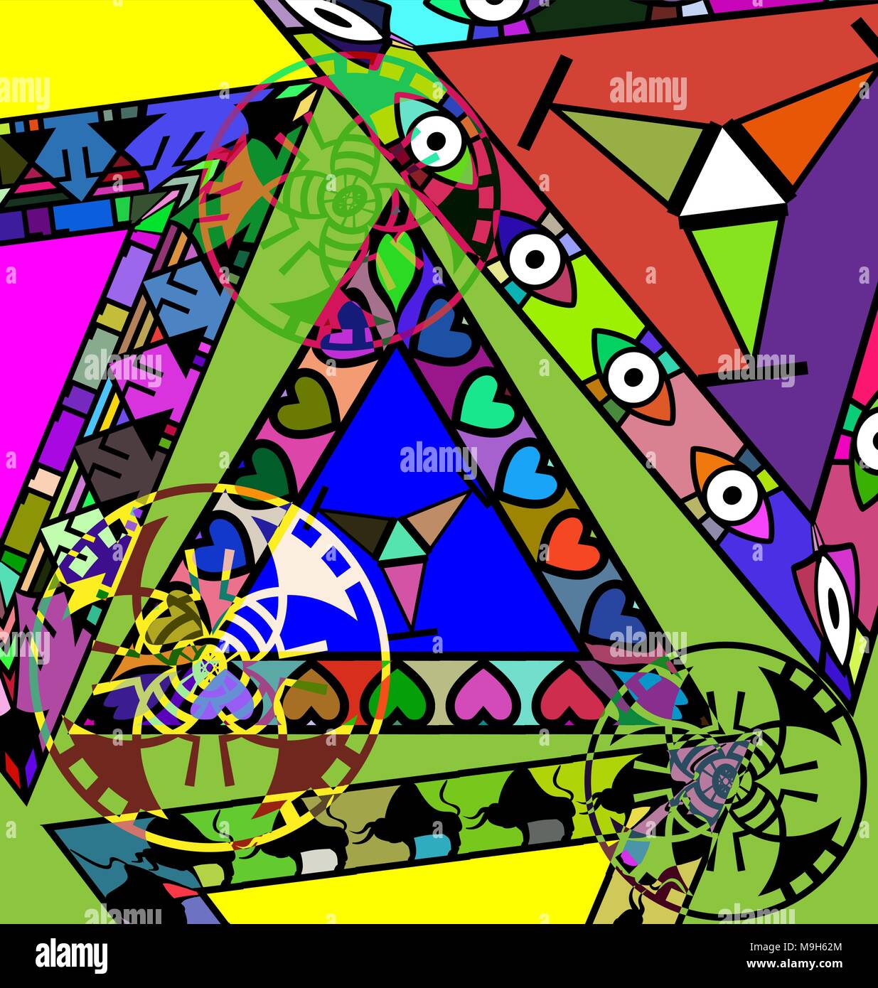 abstract image of triangles Stock Vector Image & Art - Alamy