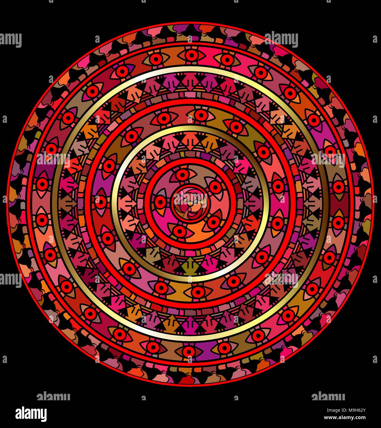 dark and red abstract plate Stock Vector Image & Art - Alamy