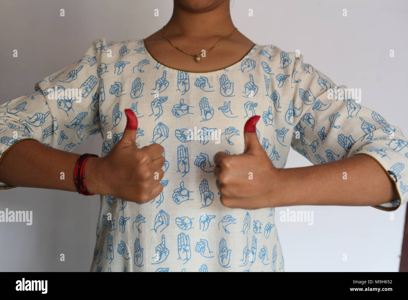 mudra or hand gesture used in indian classical dance Stock Photo - Alamy