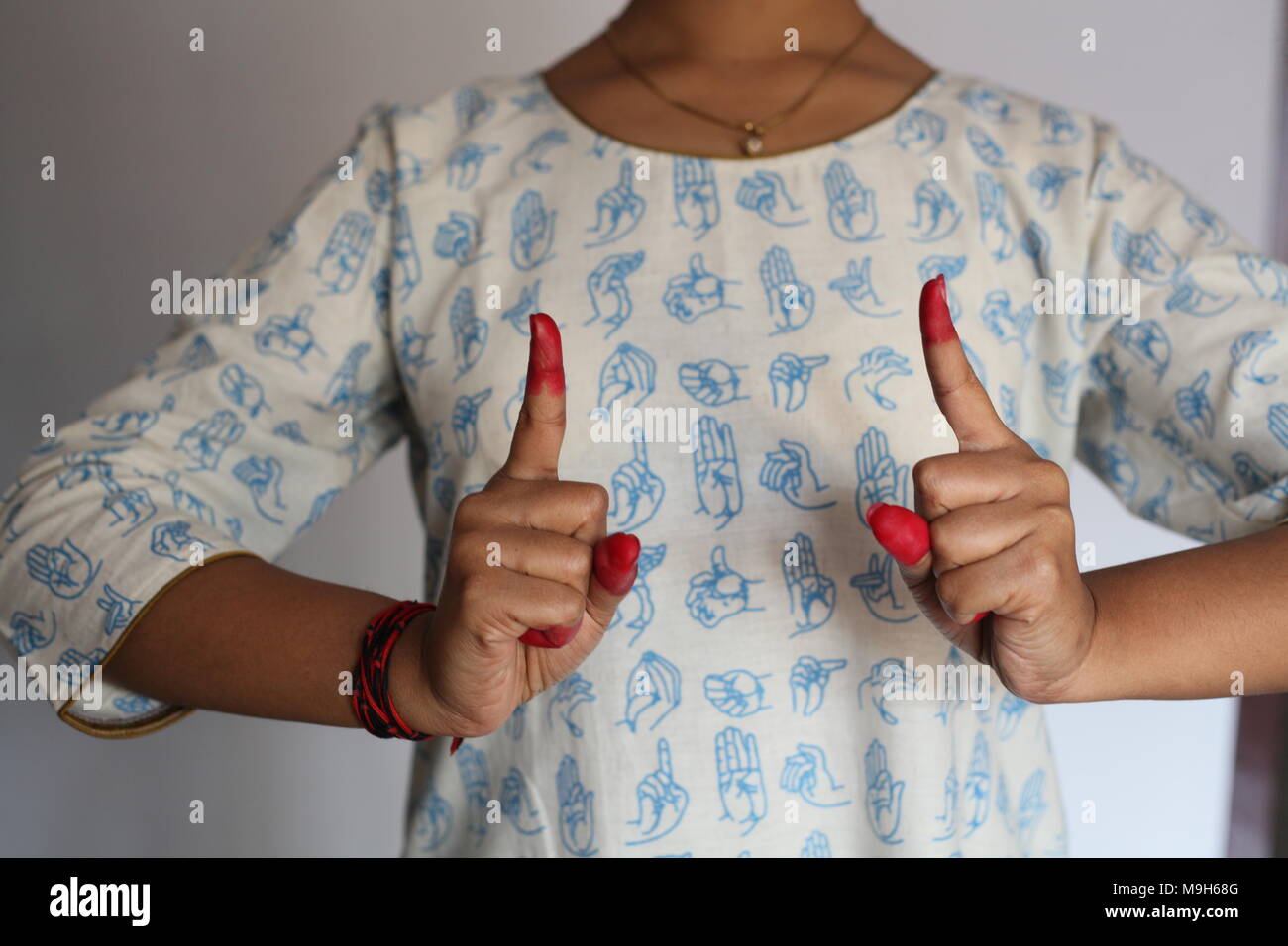 mudra or hand gesture used in indian classical dance Stock Photo - Alamy