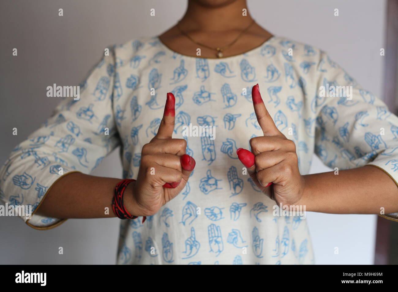 mudra or hand gesture used in indian classical dance Stock Photo - Alamy