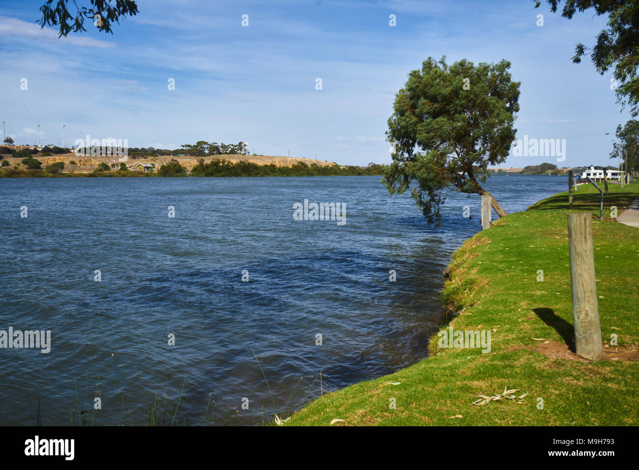 Traditional landscape in South Australia, Australia. Murray Bridge city ...