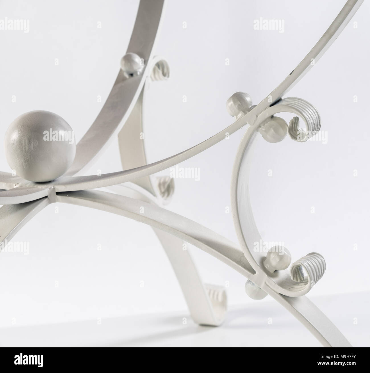 Beautiful curved details of wrought iron, structure and ornaments ...