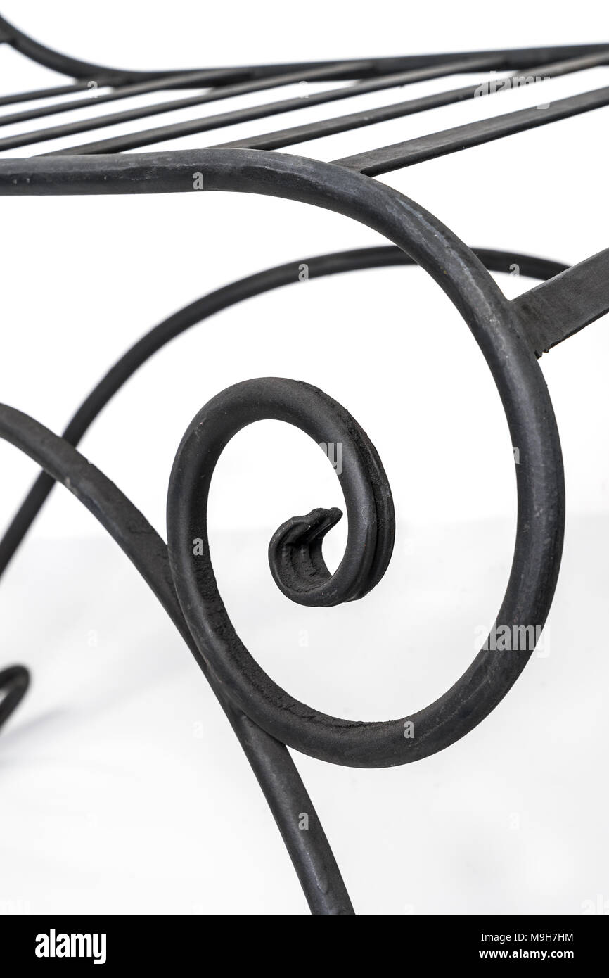 Details of wrought iron, structure and beautiful ornaments Stock Photo ...