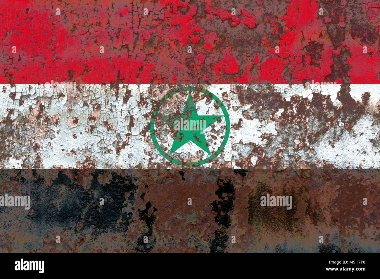 Arabistan grunge flag, Iran dependent territory flag Stock Photo - Alamy