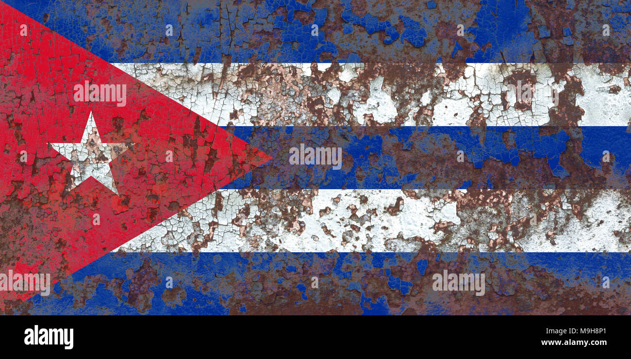 Old Cuba grunge background flag Stock Photo - Alamy
