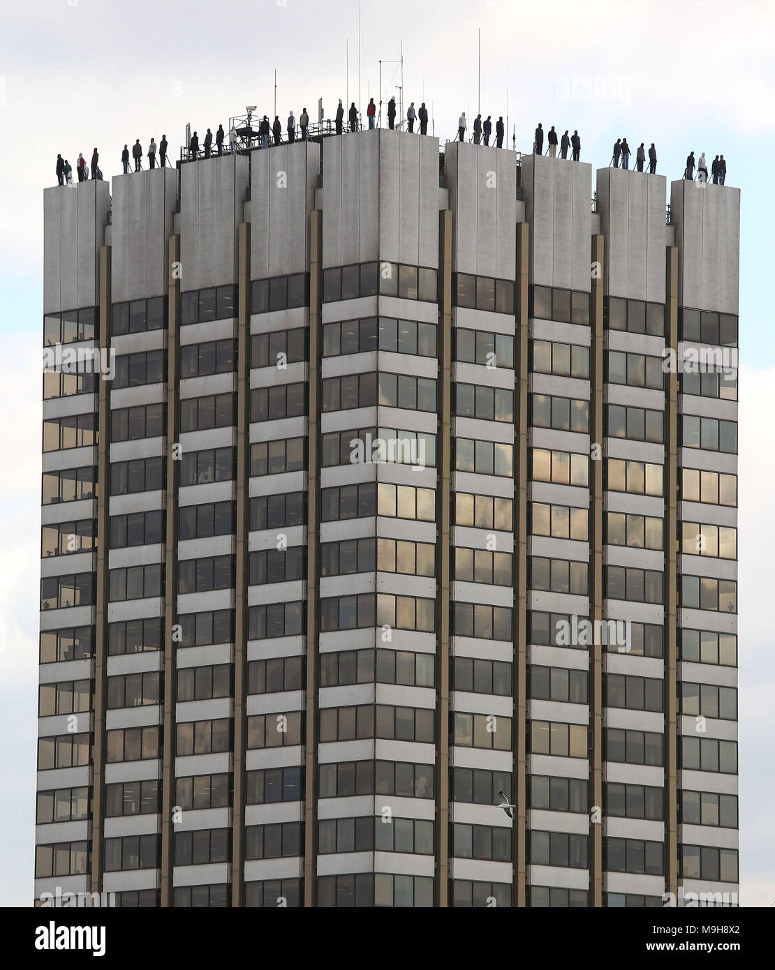 The sculptures of 84 men, made by American artist Mark Jenkins and his ...