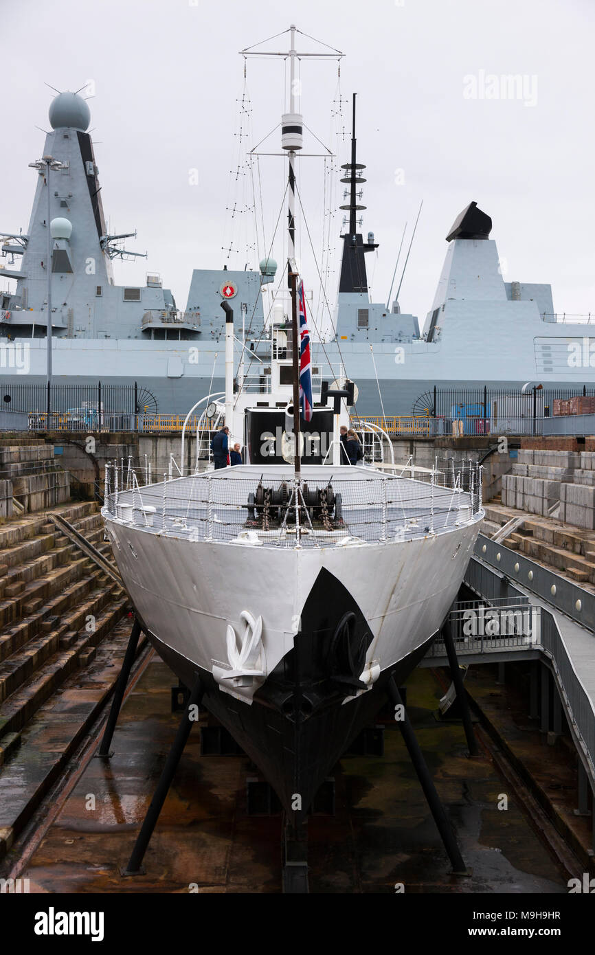 HMS M.33 / M33; one of three remaining British warships from World War ...