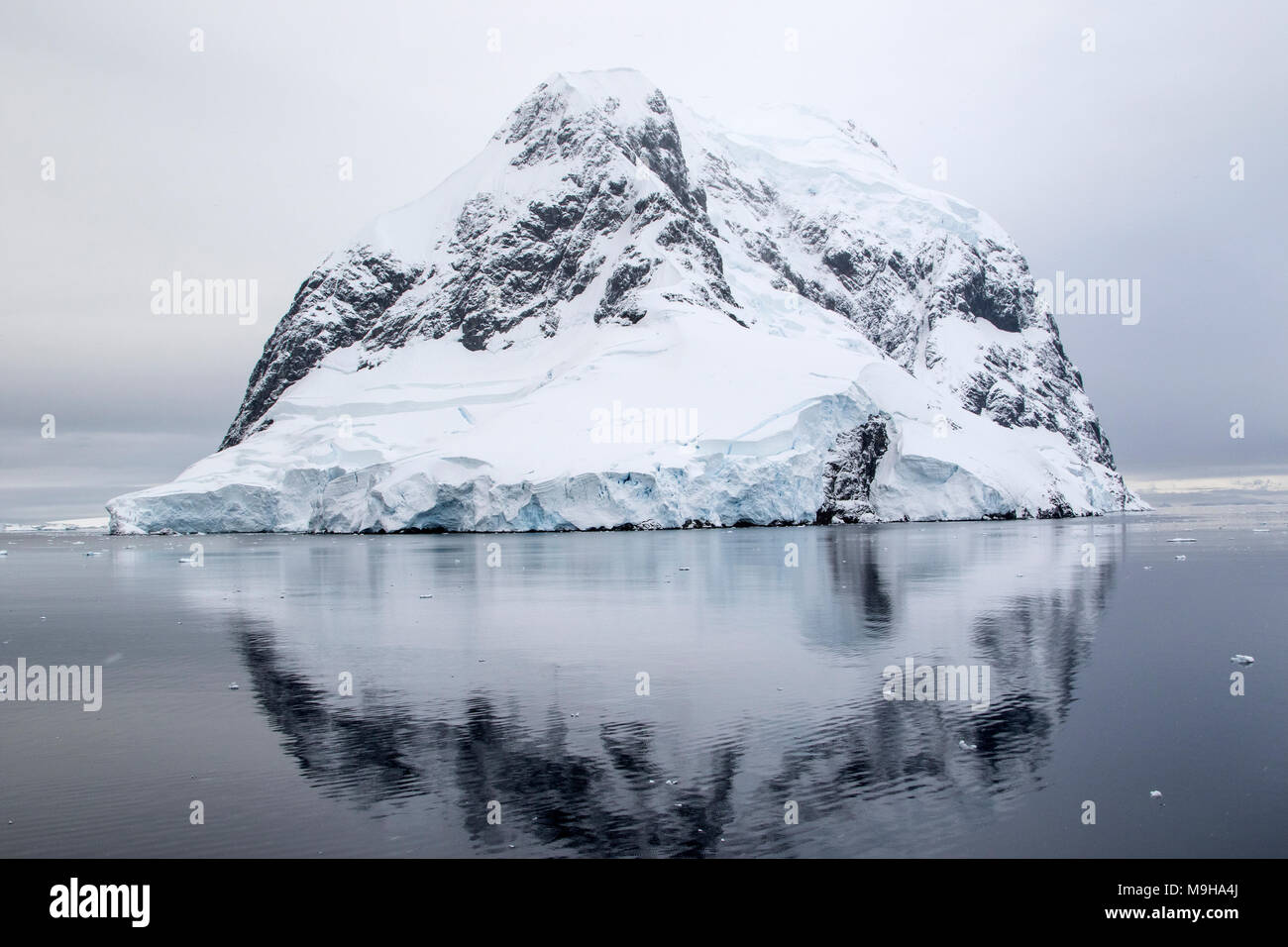 scenery at Hidden Inlet, Antarctica showing mountain and glacier ...