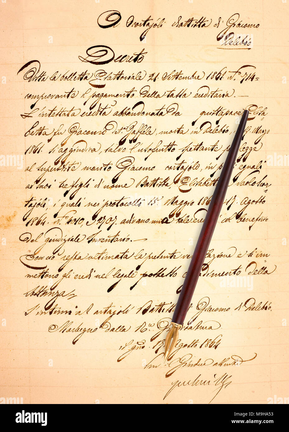 Cursive Signature High Resolution Stock Photography and Images - Alamy
