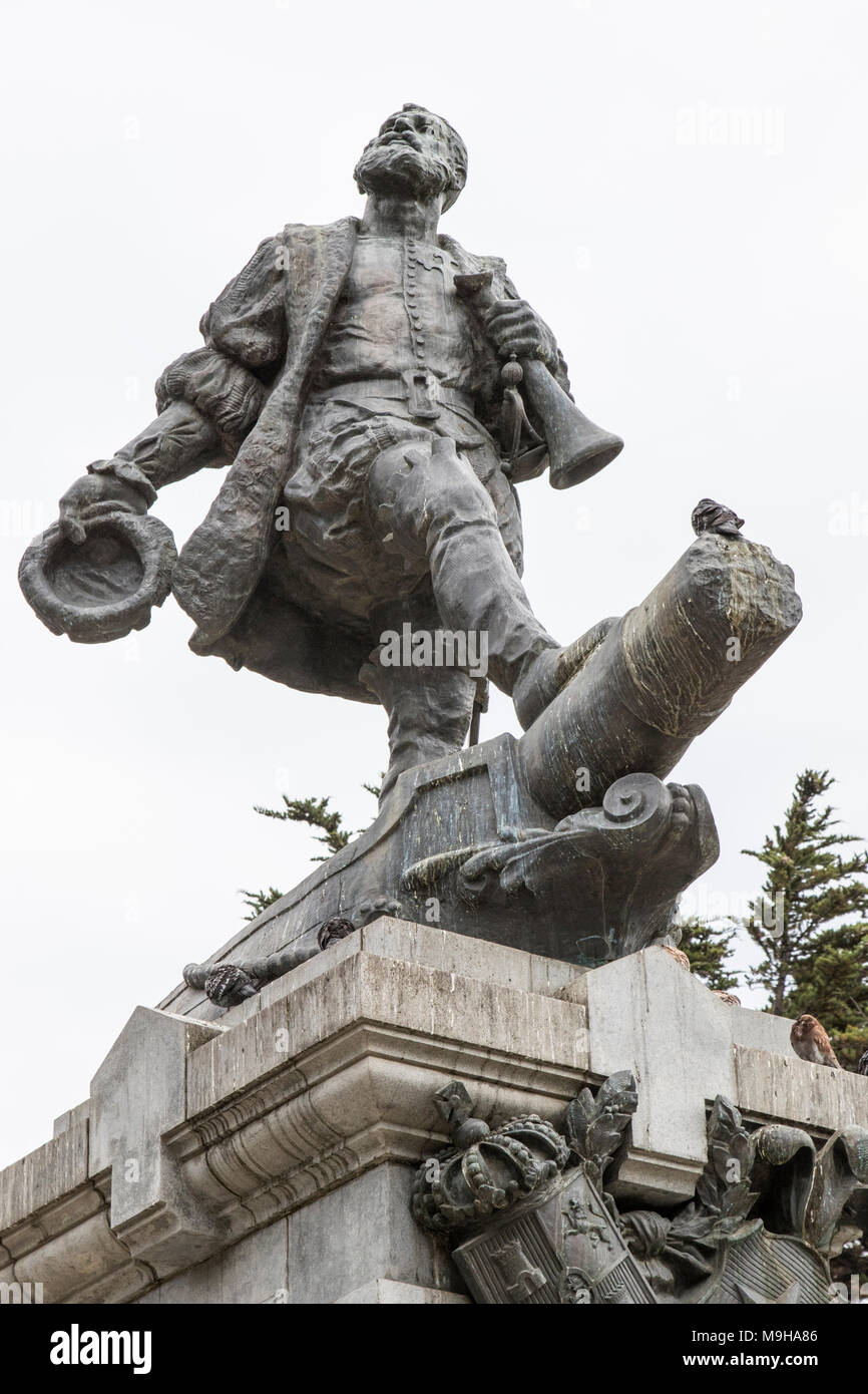 statue of Ferdinand Magellan, famous Portuguese explorer, in city ...