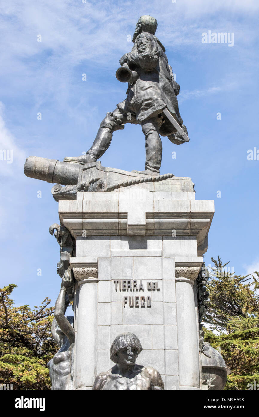 statue of Ferdinand Magellan, famous Portuguese explorer, in city ...