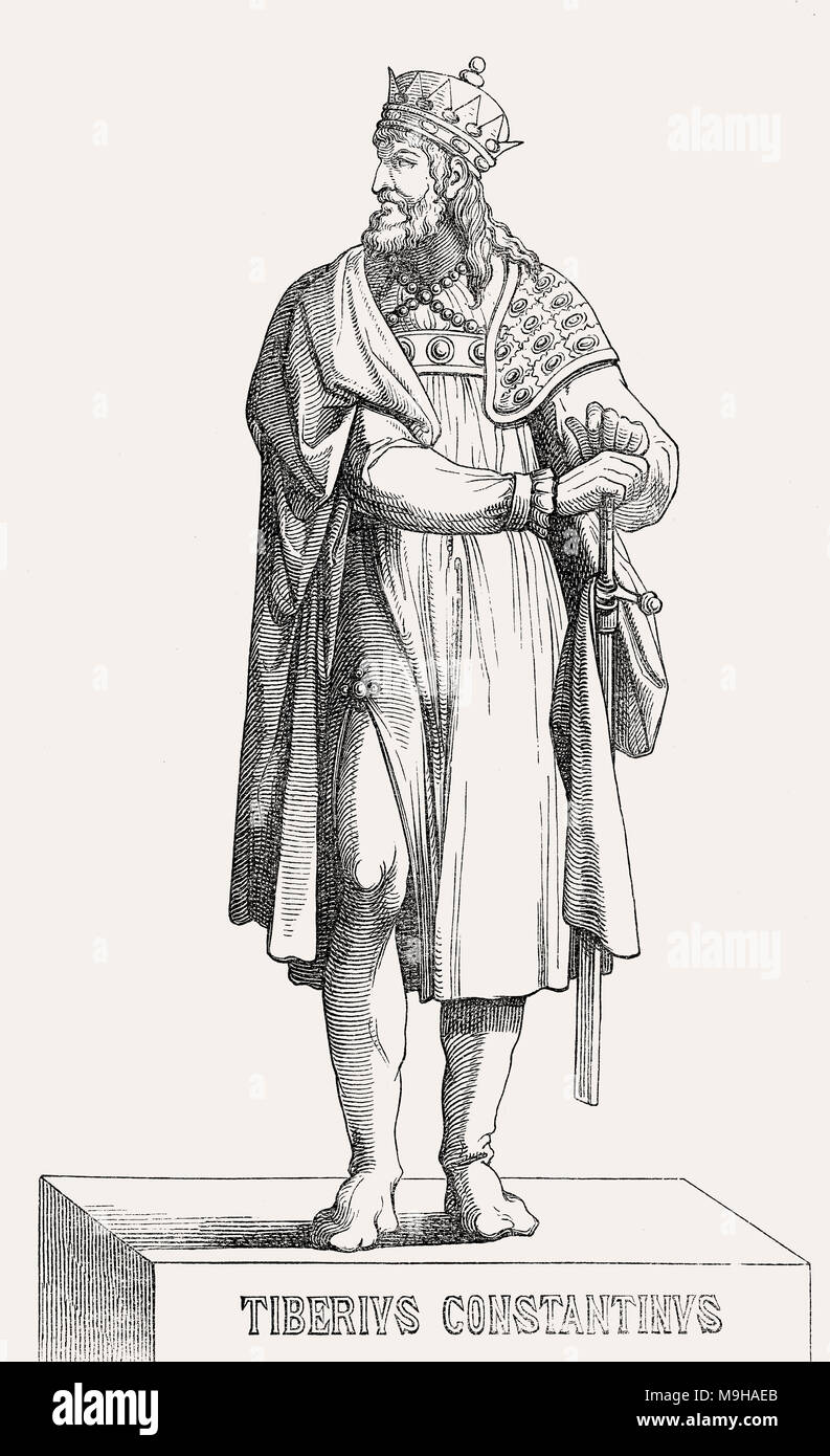 Tiberius II Constantine, 520 –582, Eastern Roman Emperor from 574 to ...