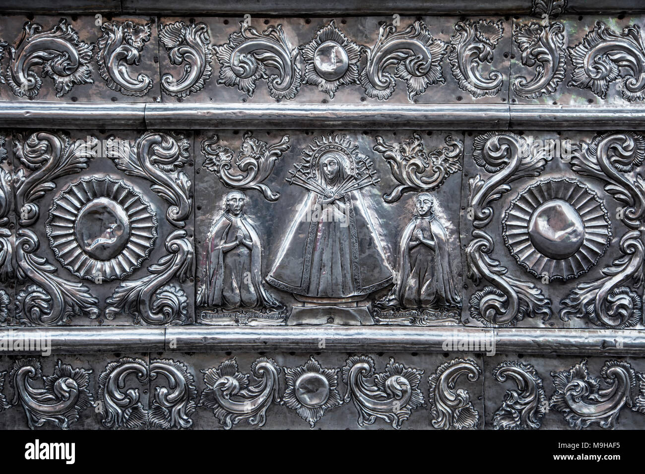 Detail, Silver Float, Corpus Christi Celebration, Cusco, Peru Stock ...