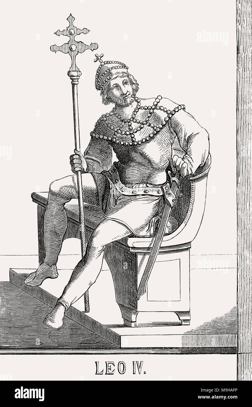 Leo IV the Khazar, 750 –780, Byzantine Emperor from 775 to 780 Stock ...