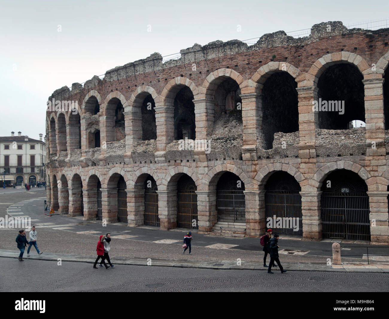 The outer walls of the Verona Arena Stock Photo - Alamy