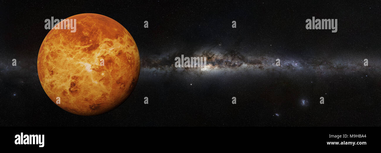 planet Venus in front of the Milky Way galaxy Stock Photo - Alamy