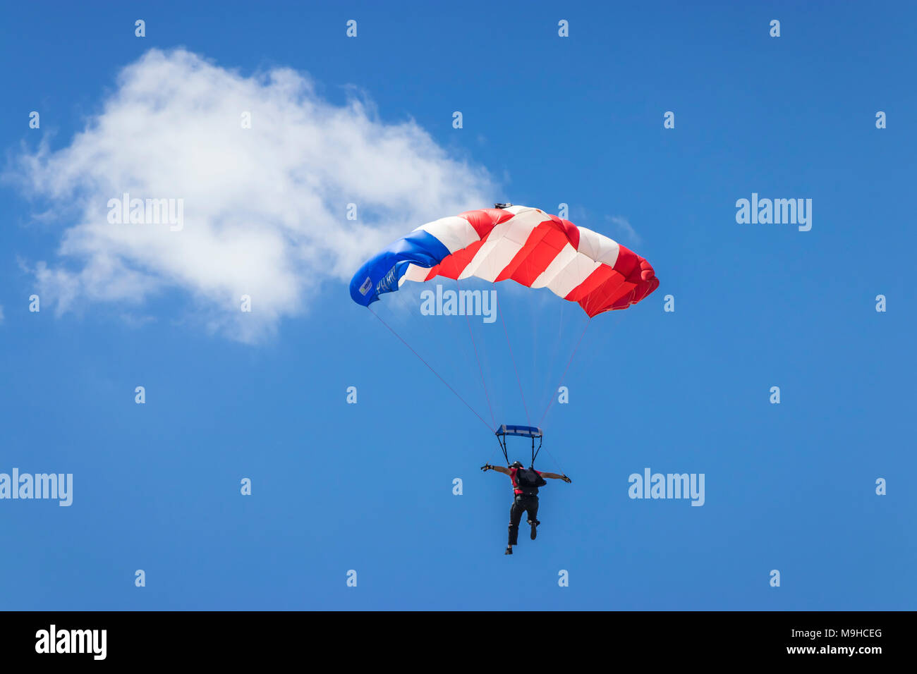 The Canadian Skyhawks parachute team at the 2017 Airshow in Duluth ...