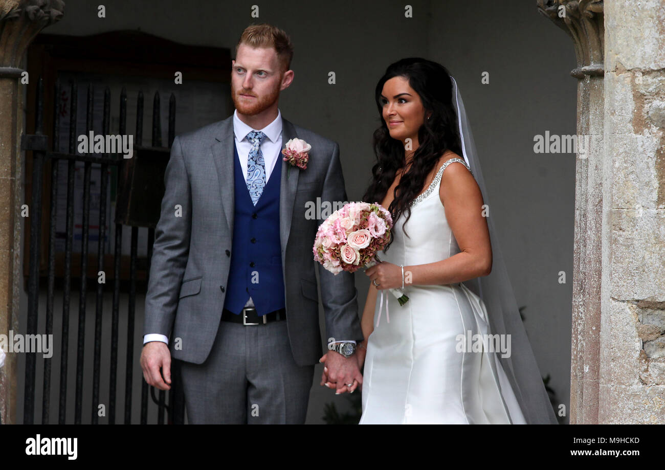 The wedding of England cricket star Ben Stokes to Claire Ratcliffe at ...
