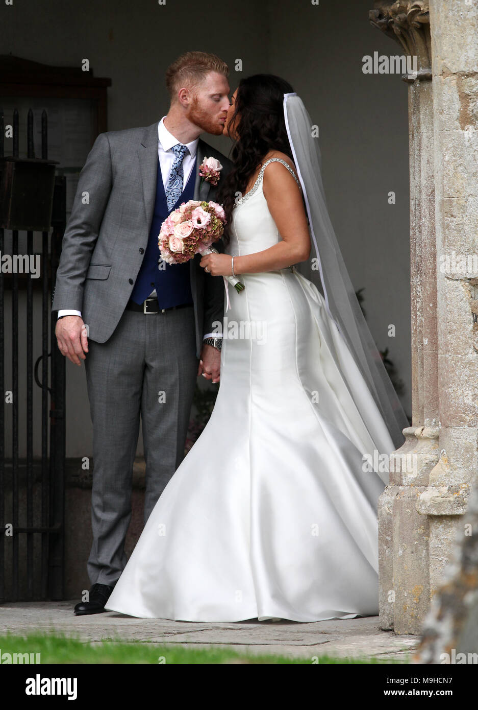 The wedding of England cricket star Ben Stokes to Claire Ratcliffe at ...