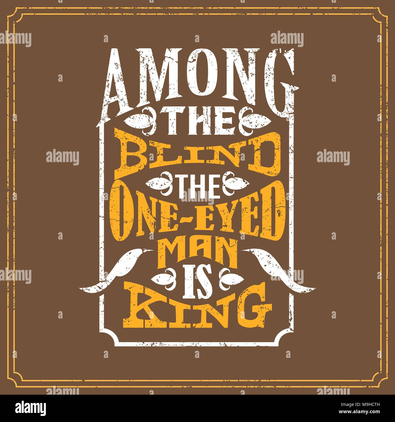 Typographic Designed English Sayings in Vintage Posters ...