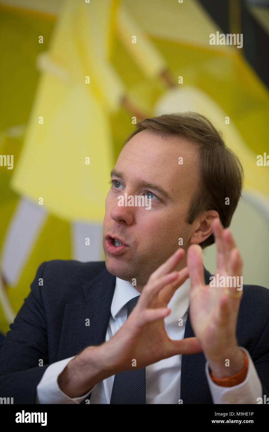 Matt Hancock, MP for West Suffolk, Secretary of Sate of the Department ...